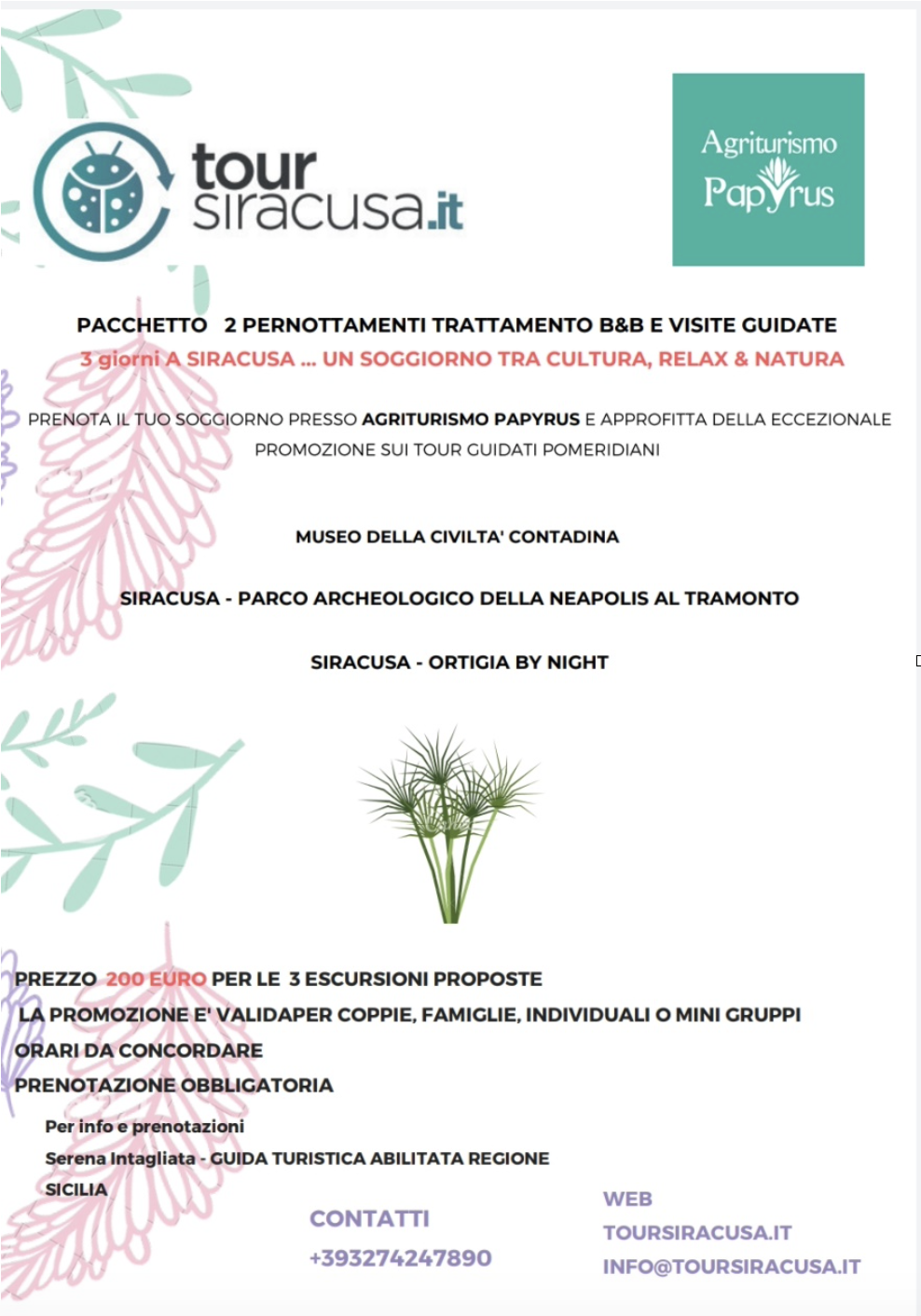 TOURSIRACUSA.IT E IL NUOVO INFOPOINT A FONTE CIANE - Siracusa Tour